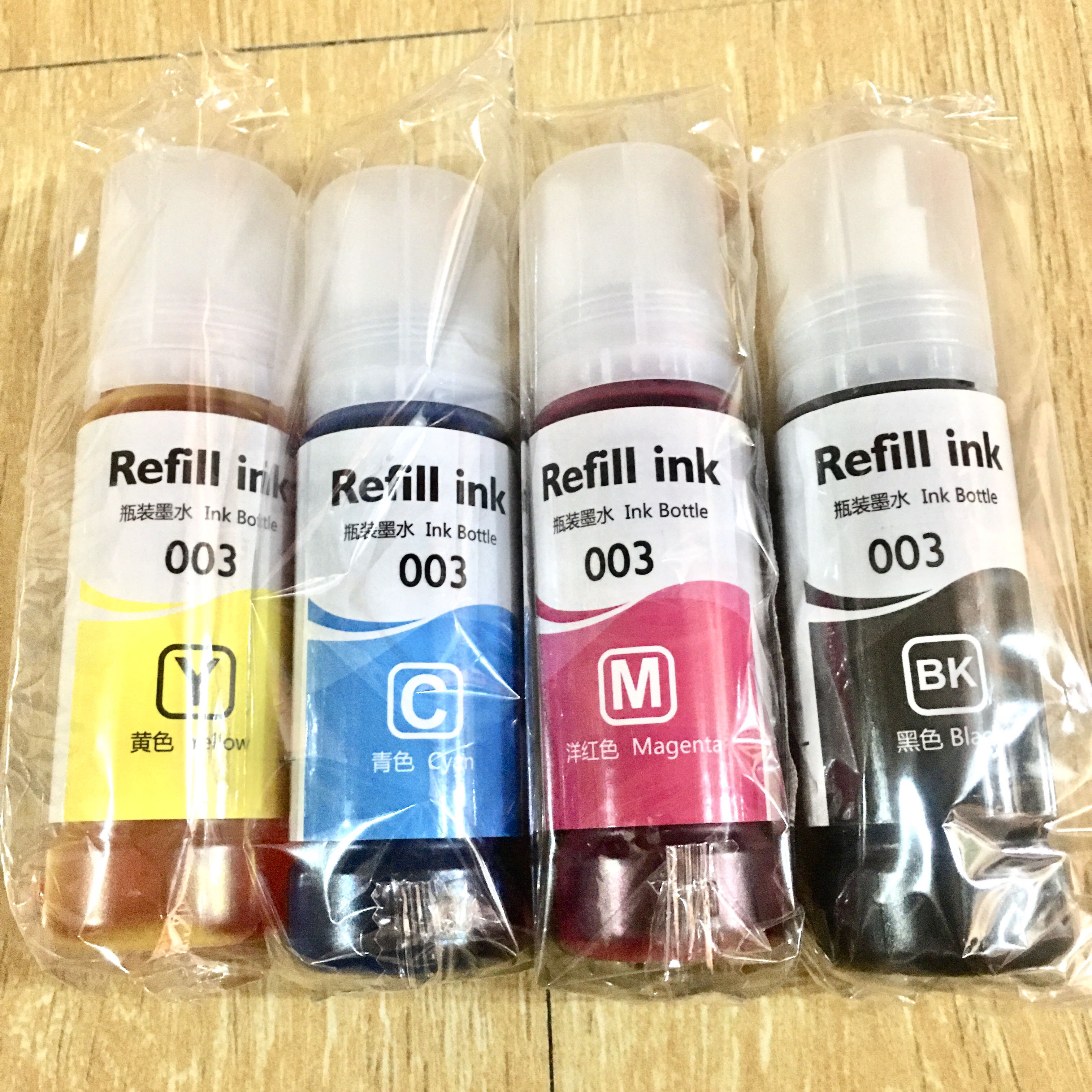 Epson 003 ink Per Set 4pieces(Pm lng ung ink na need nyo), Computers ...