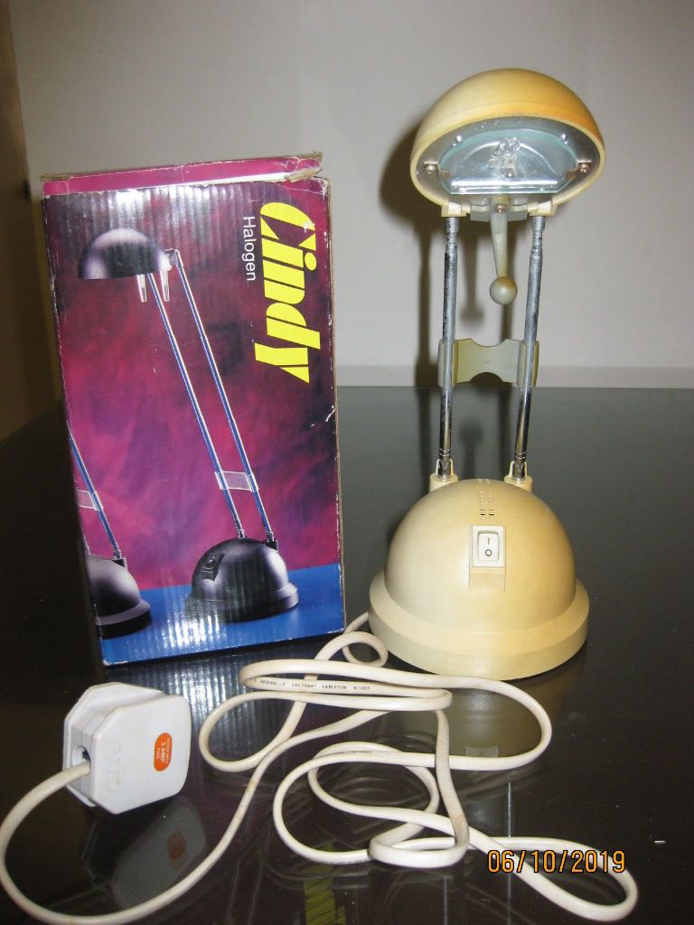 Halogen Study Lamp - Old lamp 35 years old , Furniture & Home Living ...