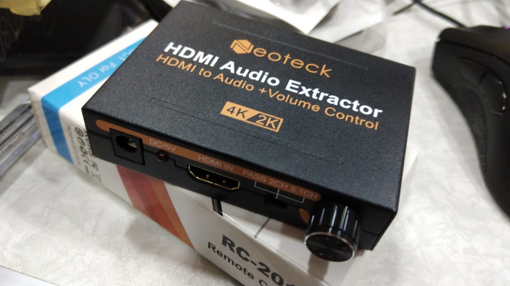 HDMI AUDIO EXTRACTOR with volume control, Computers & Tech, Parts ...