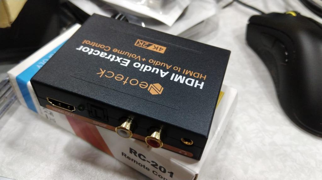 HDMI AUDIO EXTRACTOR with volume control, Computers & Tech, Parts ...