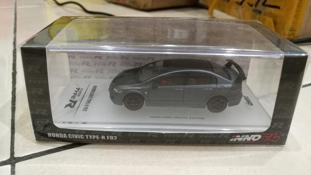 Inno64 1/64 honda civic type r fd2r fd2 HONG KONG special limited edition tarmac works, Hobbies ...