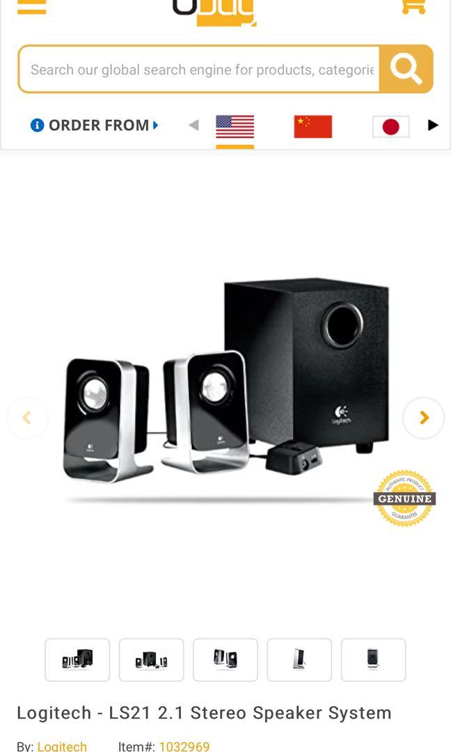 Logitech Speakers LS21, Audio, Soundbars, Speakers & Amplifiers on ...