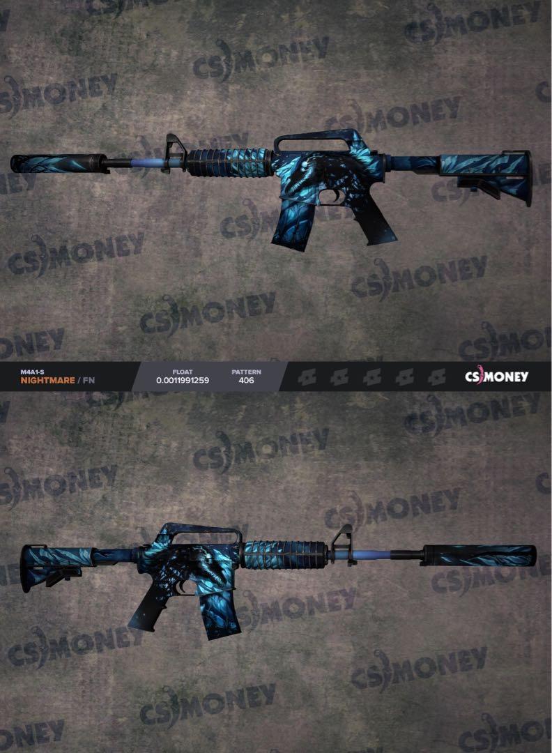 M4A1S NIGHTMARE SUPER LOW FLOAT, Video Gaming, Gaming Accessories, Game ...