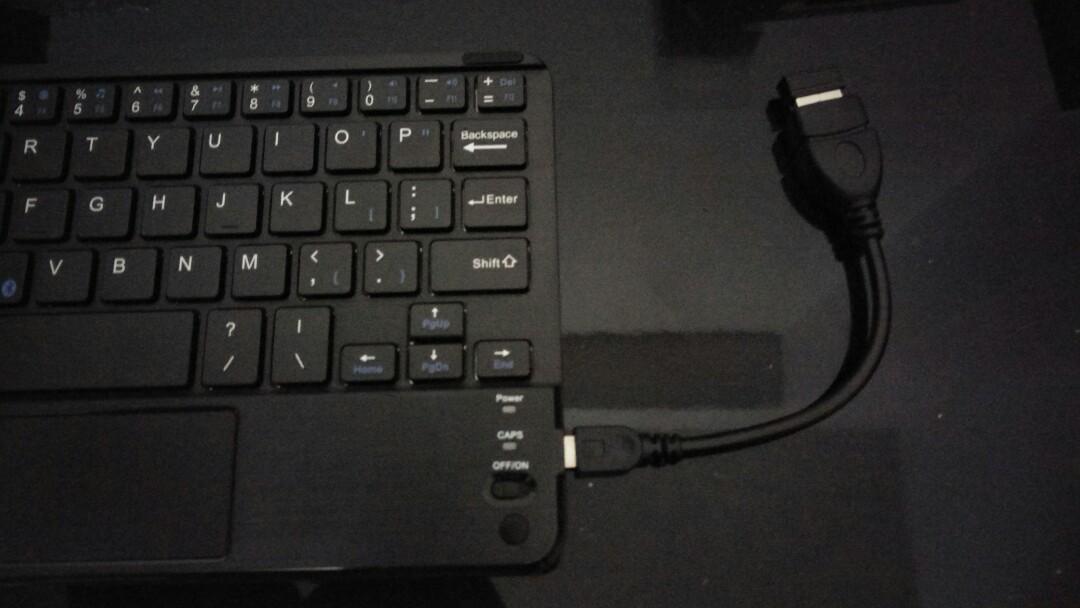 Micro USB B (male) plug + USB port (female) typeA 2.0 Adaptor ...