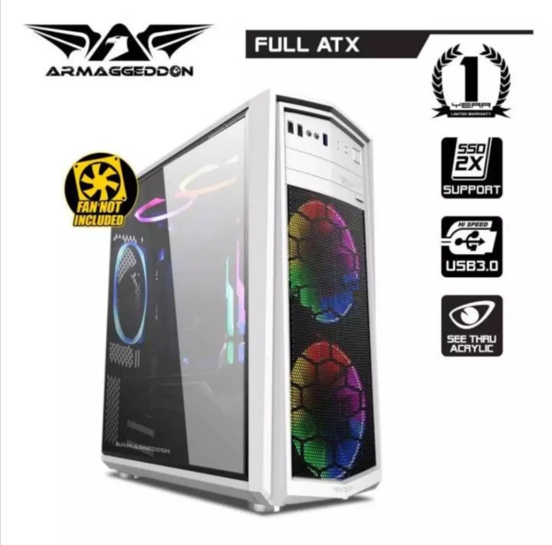 New armageddon t5x Pro II atx case, Computers & Tech, Parts ...