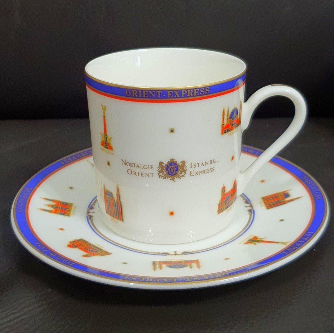 Nostalgie Istanbul Orient Express Cup & Saucer, Furniture & Home Living ...