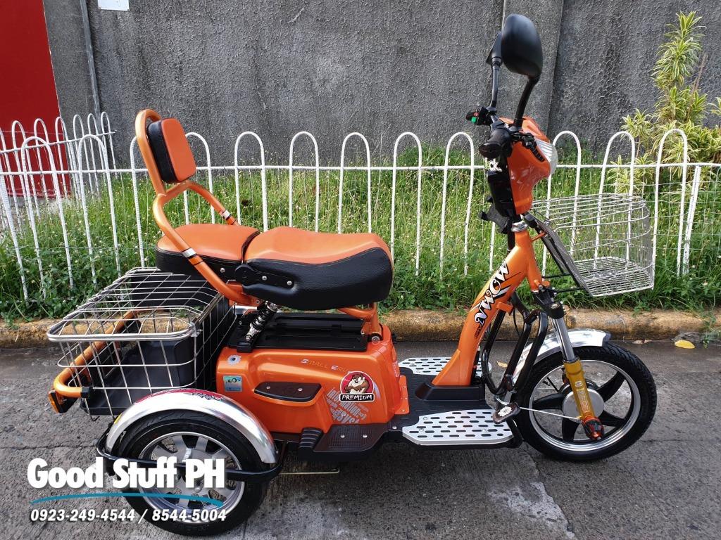 Nwow ERV 3 Wheels Ebike Orange Brand New Battery, Sports Equipment ...