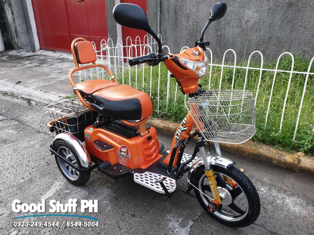 Nwow ERV 3 Wheels Ebike Orange Brand New Battery, Sports Equipment ...