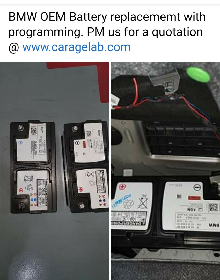 OEM BMW battery replacement., Car Accessories, Car Workshops & Services ...