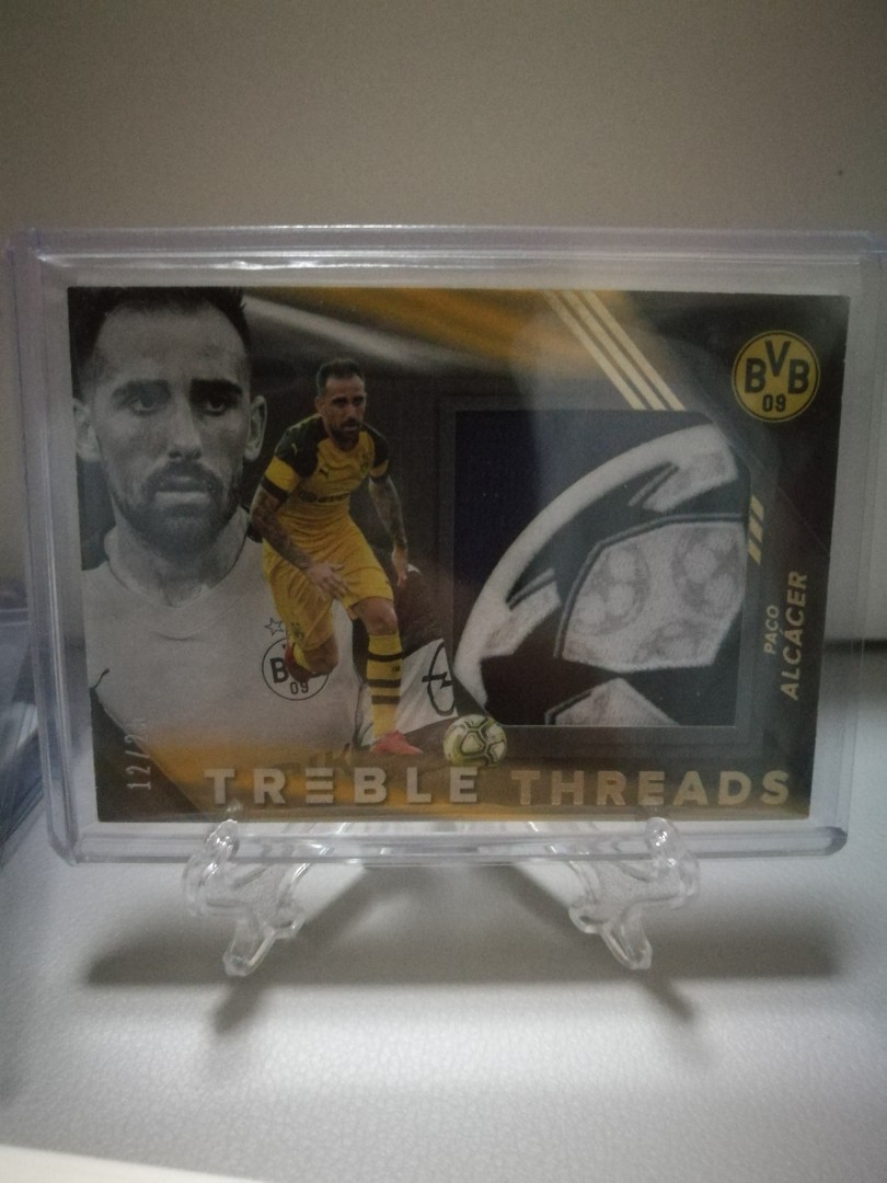 Panini Treble Soccer Paco Alcácer Treble Threads 12/25, Hobbies & Toys, Toys & Games on Carousell