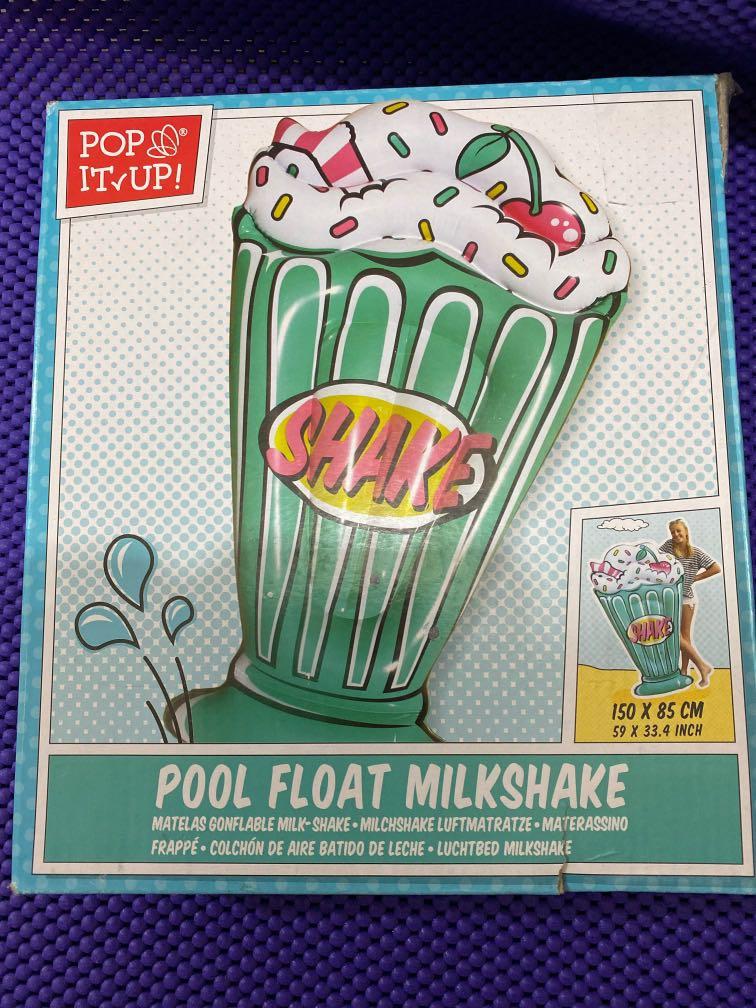巨型浮床pop it up pool float milkshake, 兒童＆孕婦用品, 洗澡及換尿片, 洗澡及換尿片 - 其他用品 ...