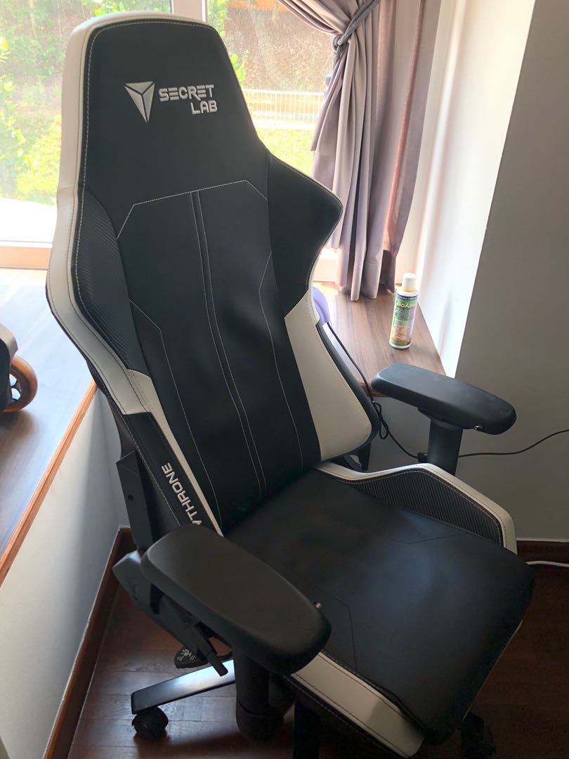 SecretLab Throne 2018 (White) Secret Lab Gaming Chair, Furniture & Home ...