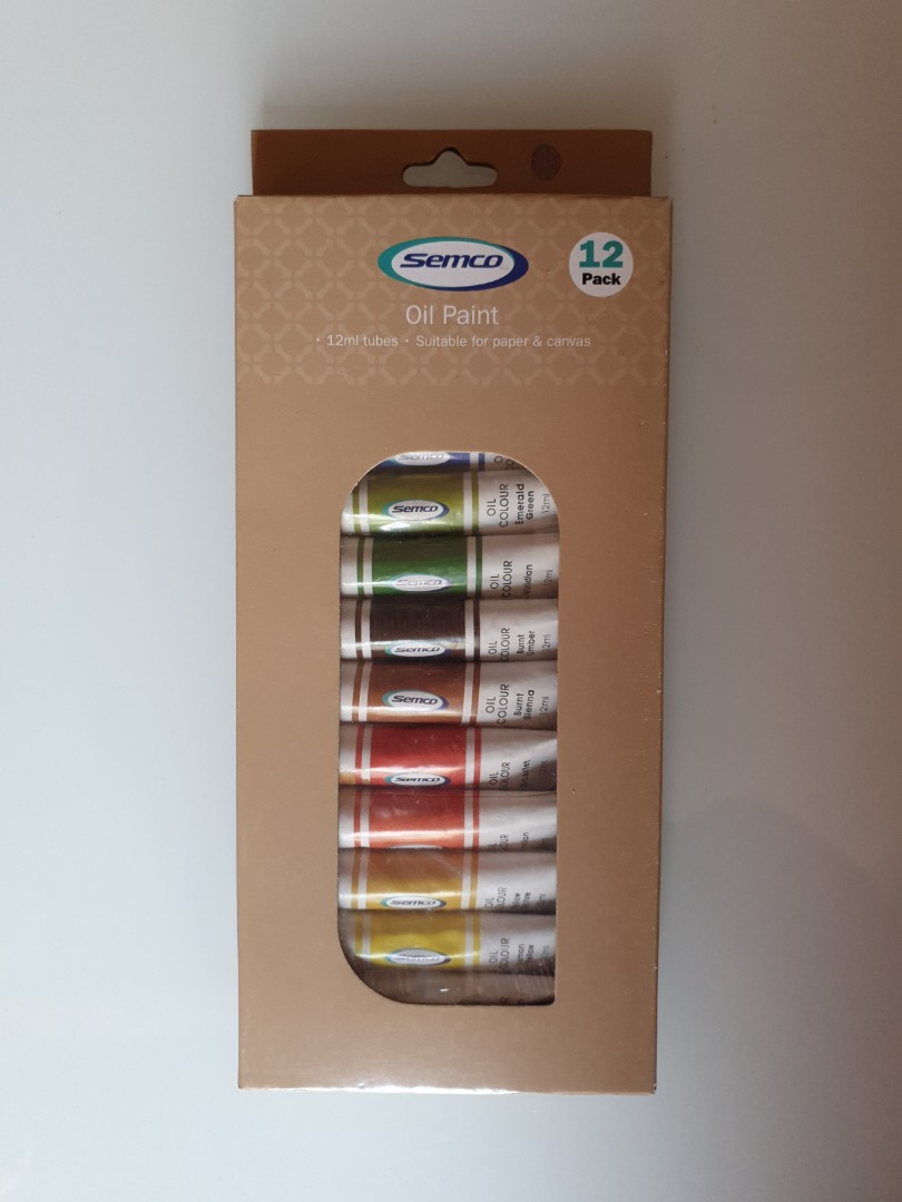 Semco Oil Paint Set 12 colours, Hobbies & Toys, Stationery & Craft ...