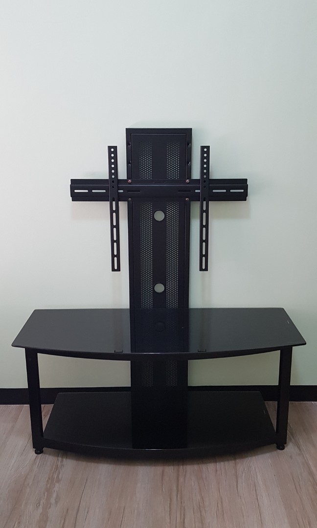 SIGMA TV Rack (Black Tempered Glass), Furniture & Home Living ...