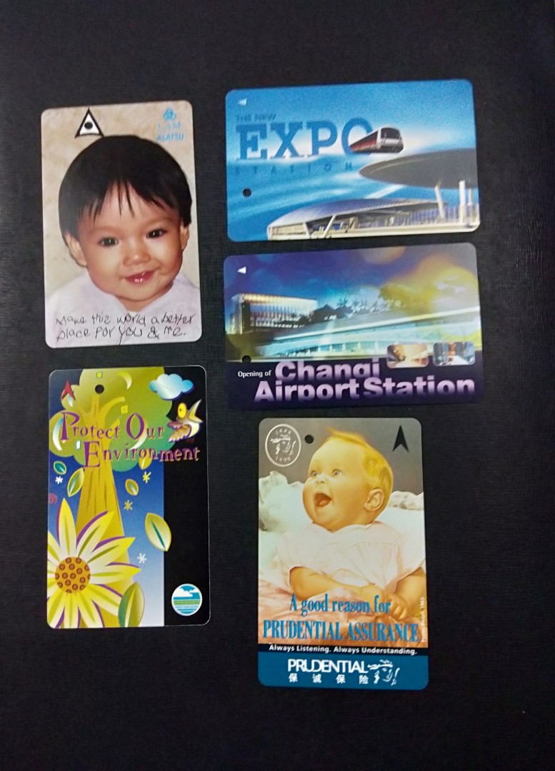 Singapore MRT card assorted each $3, Vintage & Collectibles, Vintage ...
