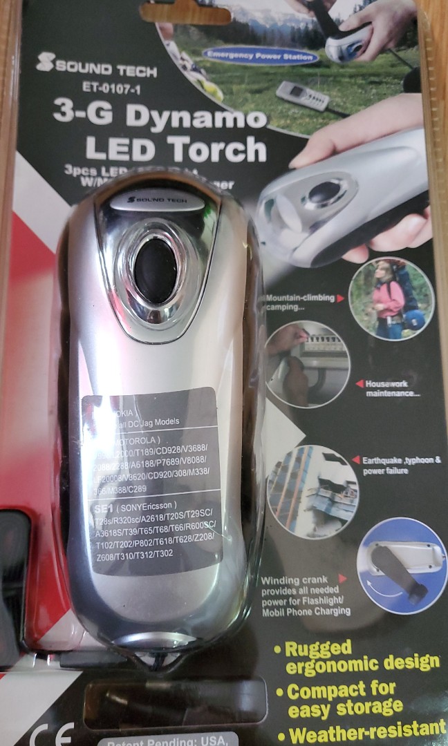 Sound tech Dynamo led torch, Furniture & Home Living, Lighting & Fans ...