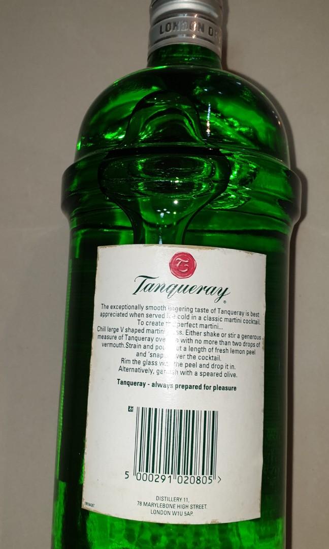 Tanquerray London Dry Gin, Food & Drinks, Alcoholic Beverages on Carousell