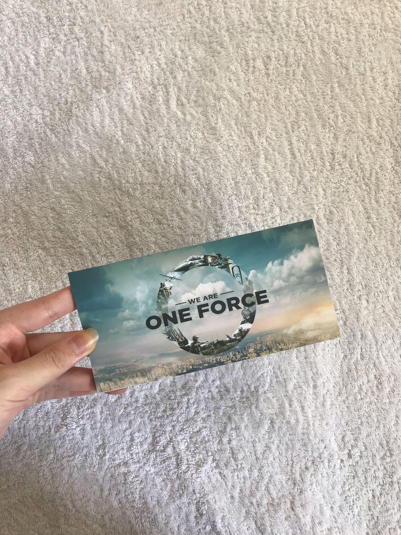 The Air Force RSAF Singapore stationary note pad colourful tab post-it ...