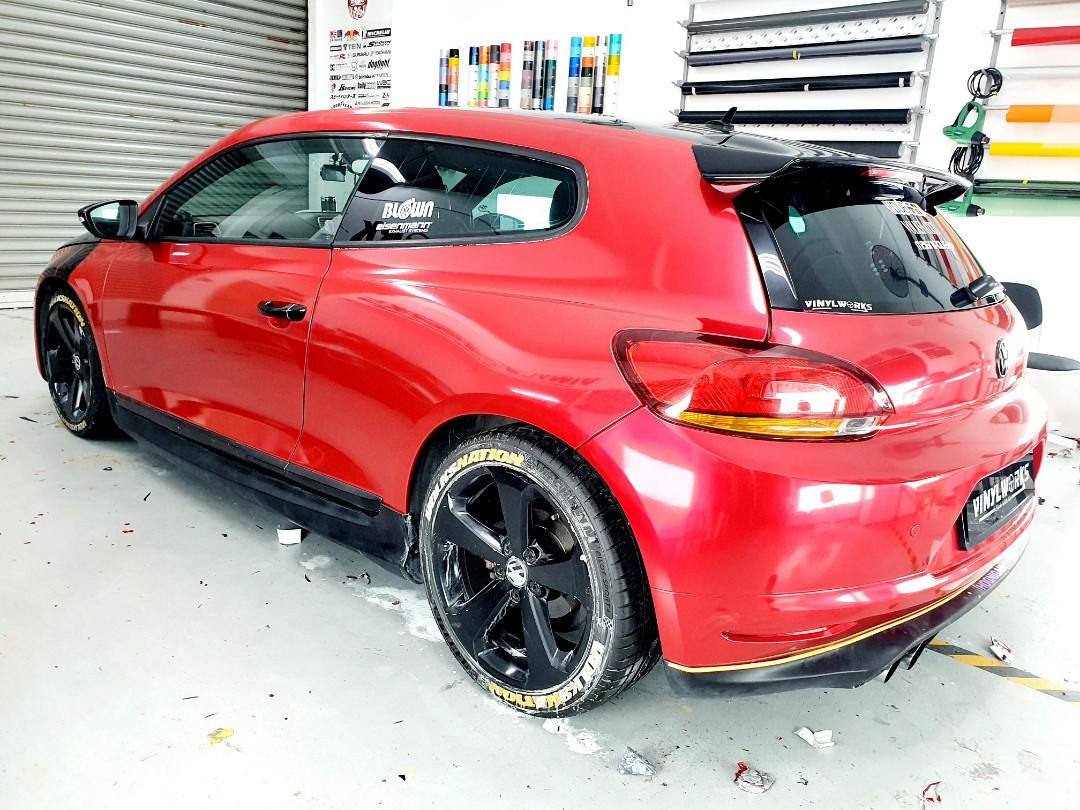 FULL WRAP - Volkswagen Scirocco - FULL WRAP Candy Red, Car Accessories ...