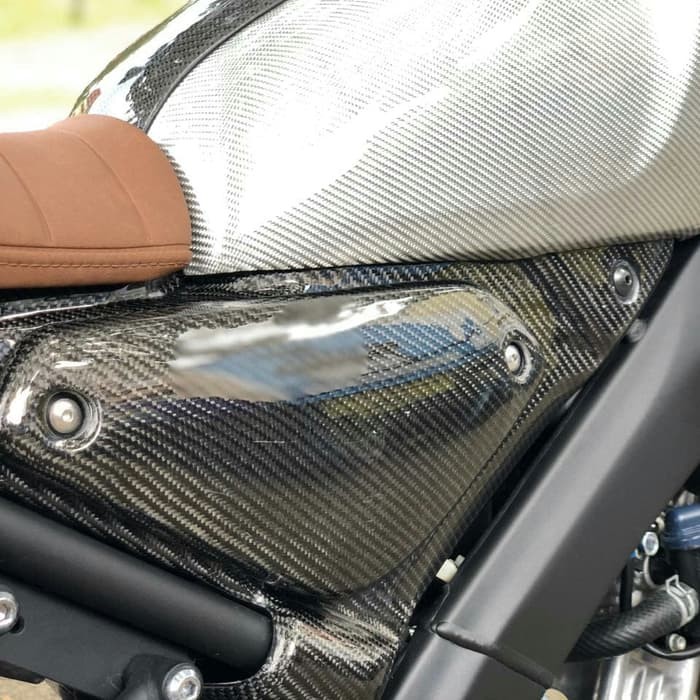 [XSR 155] Cover Side XSR155 - Carbon Kevlar, Motorcycles, Motorcycle ...