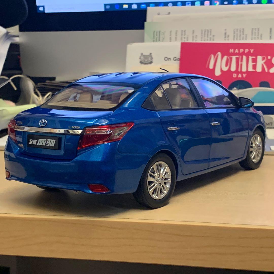 1:18 Toyota Vios 2013 (Blue), Hobbies & Toys, Toys & Games on Carousell