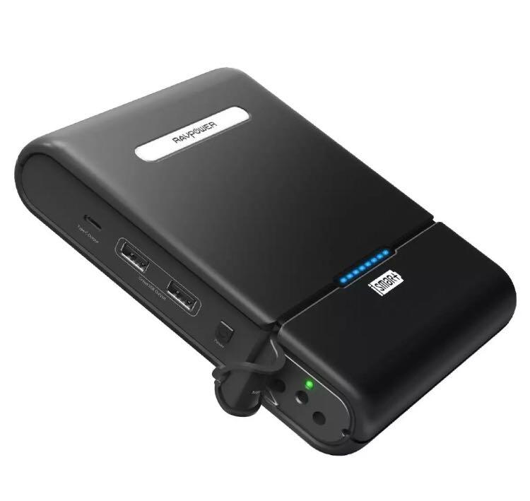 AC Portable Charger RAVPower (RP-PB055) 27000mAh AC Power Bank 85W ...
