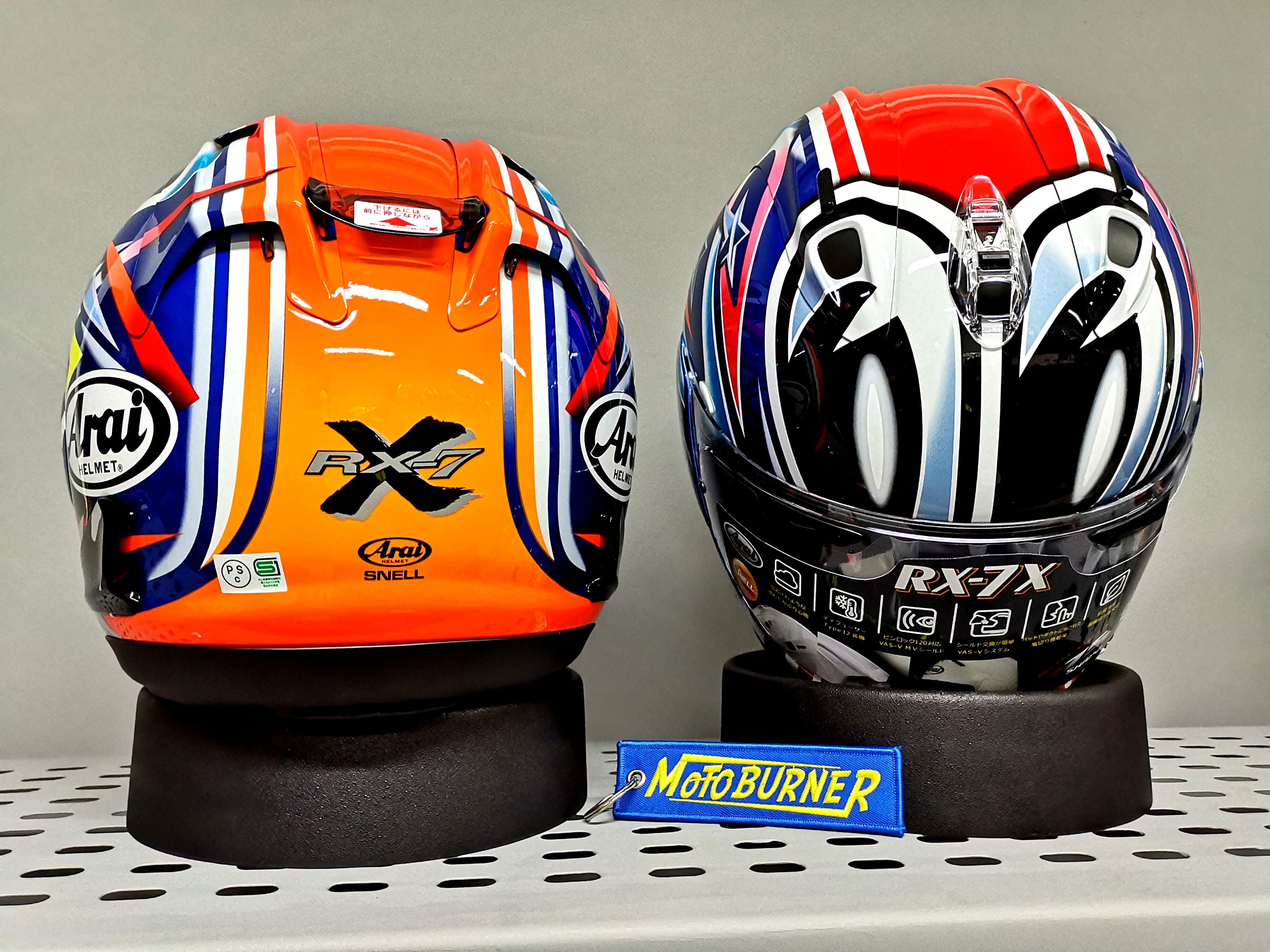 Arai Helmets Nakano red 2003 Rabbit RX7X, Motorcycles, Motorcycle ...