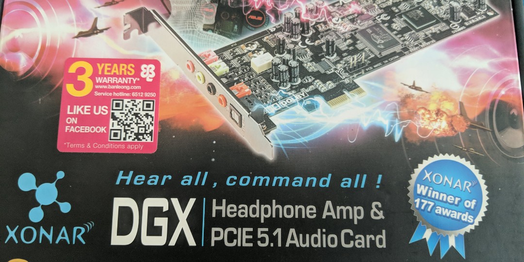 Asus Xonar DGX PCI-E Soundcard, Computers & Tech, Parts & Accessories, Networking on Carousell