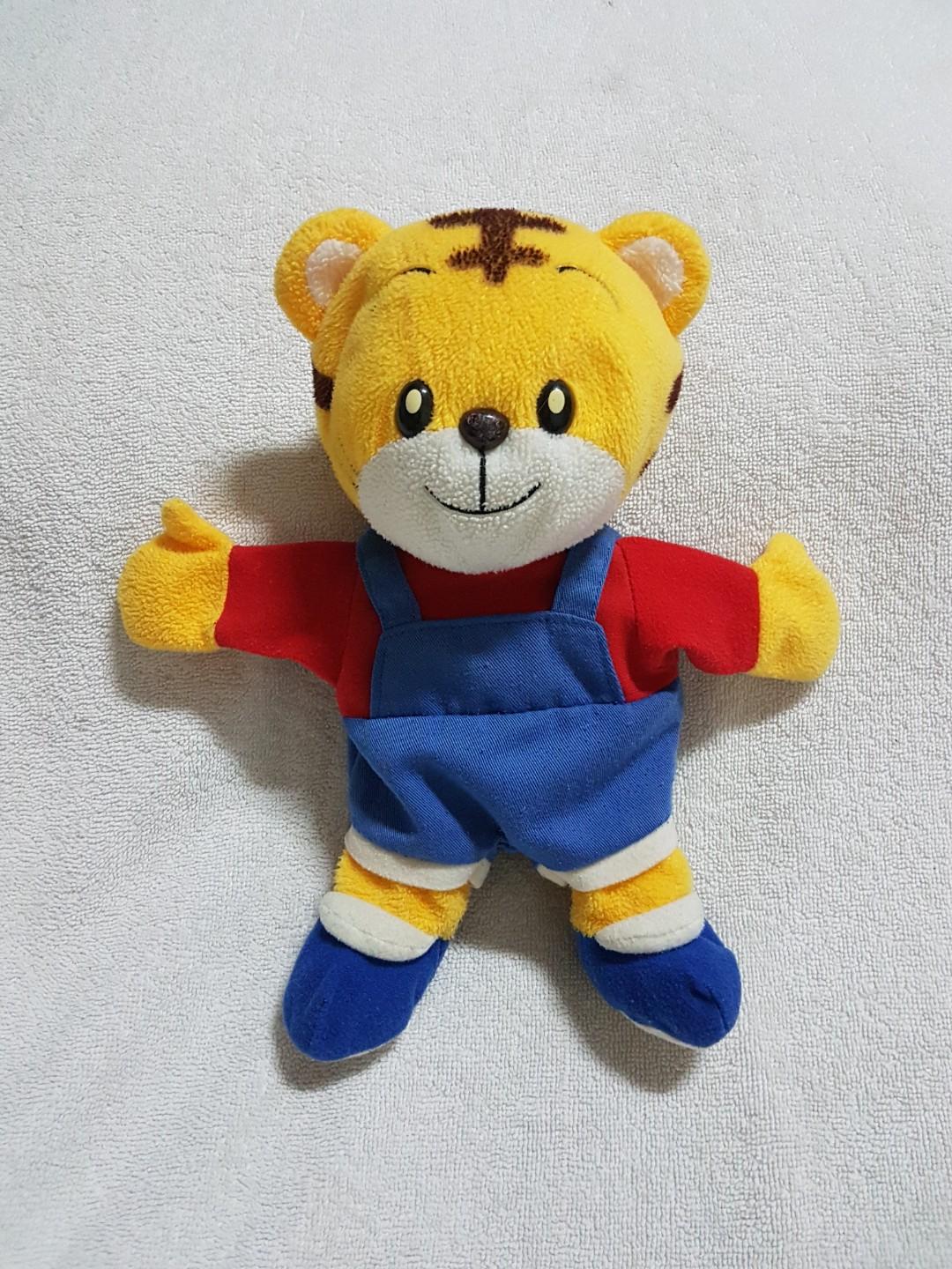 Authentic Benesse Shimajiro Tiger Plush Soft Hand Puppet Toy, Hobbies ...