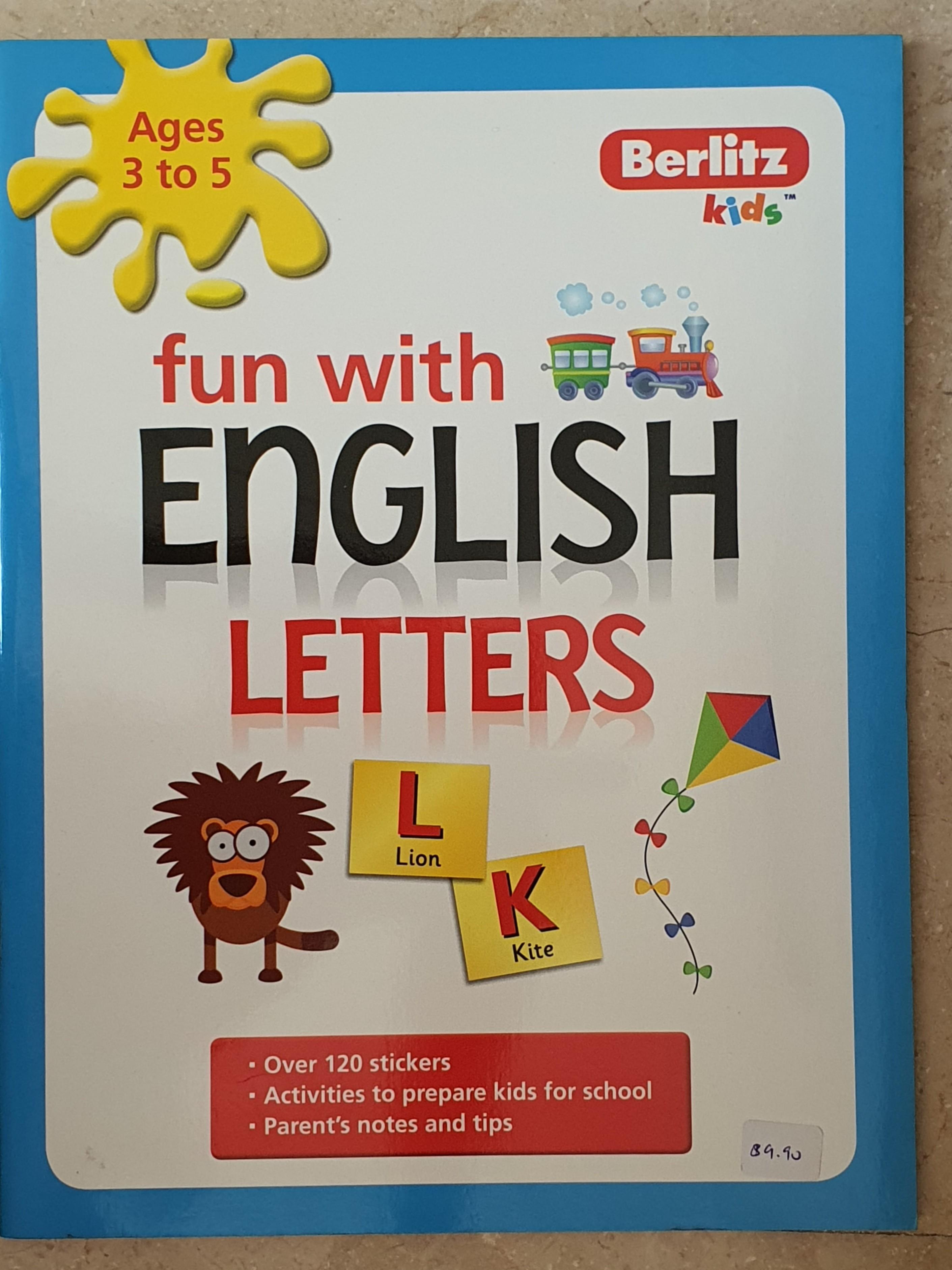 Berlitz English Letter Workbook with stickers, Hobbies & Toys, Books ...