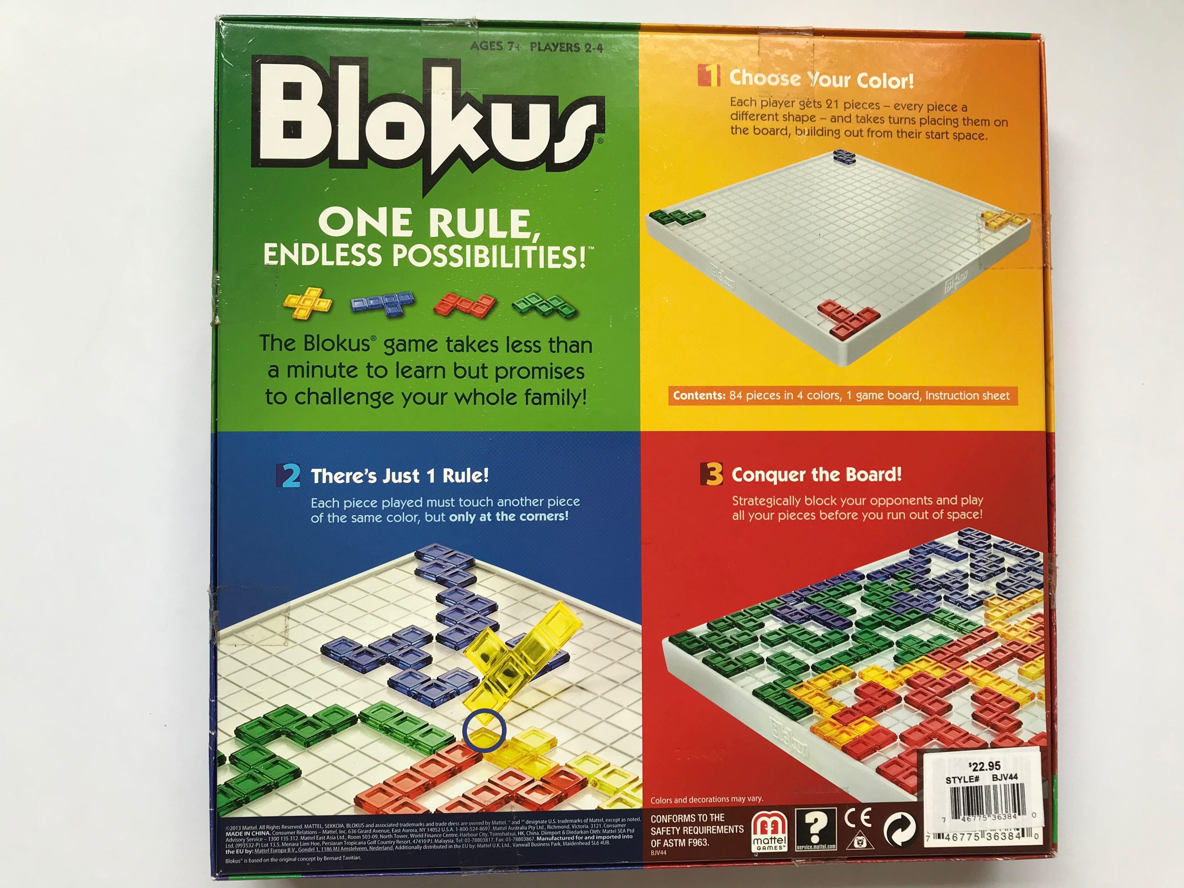 Blockus Game by Mattel, Hobbies & Toys, Toys & Games on Carousell