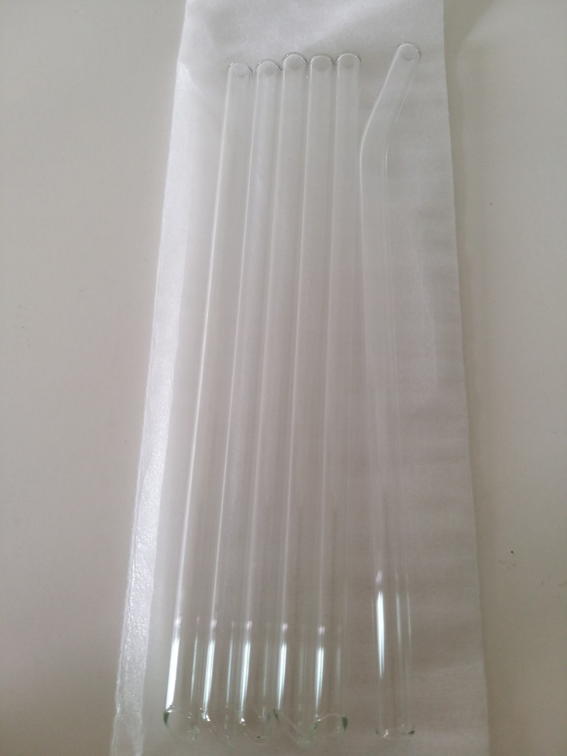Borosilicate Inert Glass Straws, Furniture & Home Living, Kitchenware ...