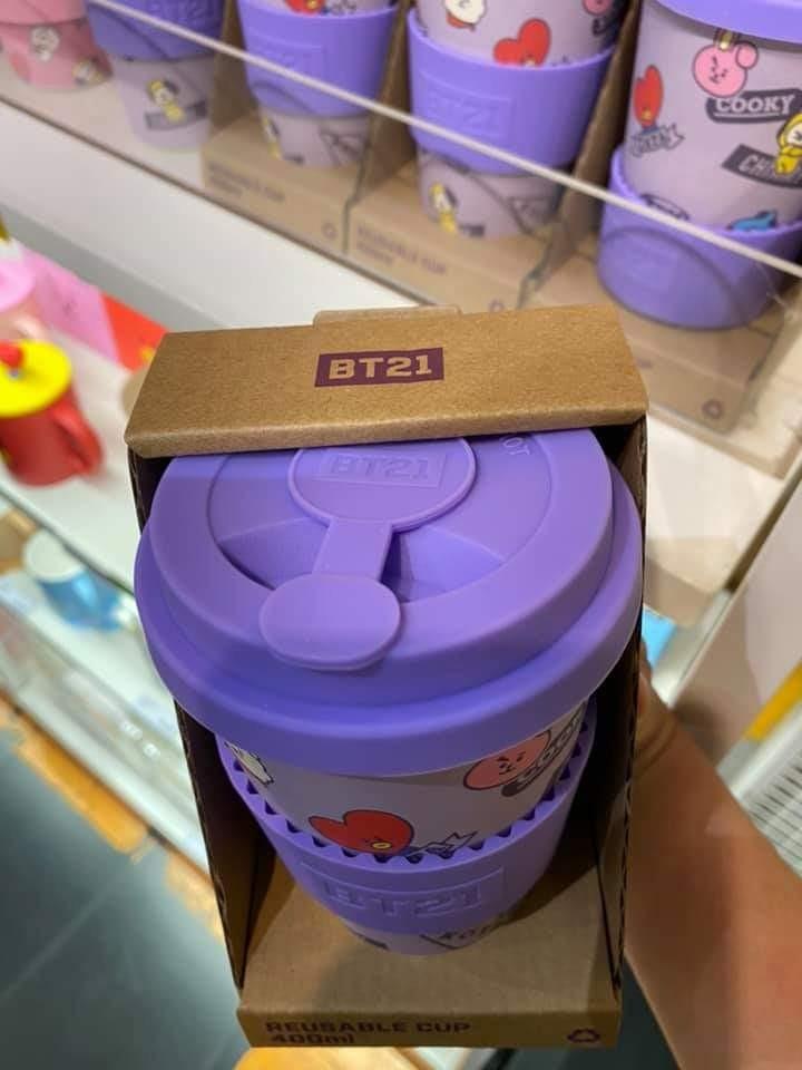 BT21 Reusable Tumbler 400ml, Hobbies & Toys, Memorabilia & Collectibles, K-Wave on Carousell