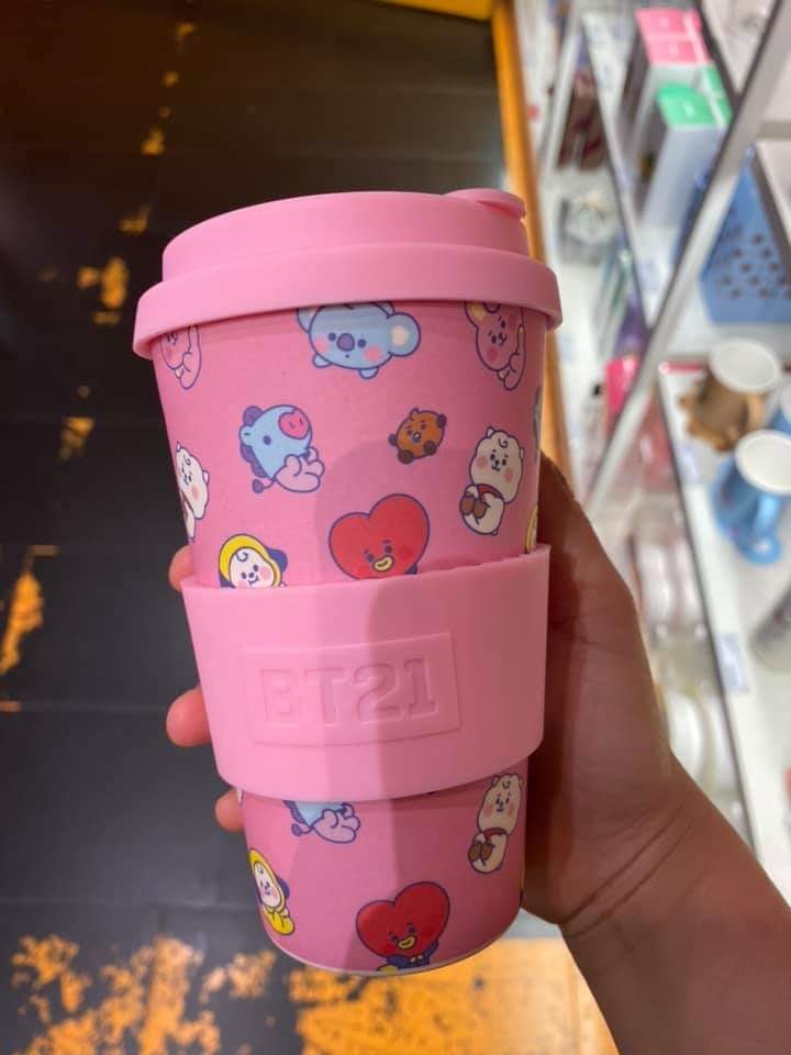 BT21 Reusable Tumbler 400ml, Hobbies & Toys, Memorabilia & Collectibles, K-Wave on Carousell