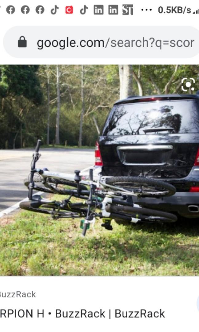 Buzz rack scorpion H . Bike carrier, Sports Equipment, Bicycles & Parts ...
