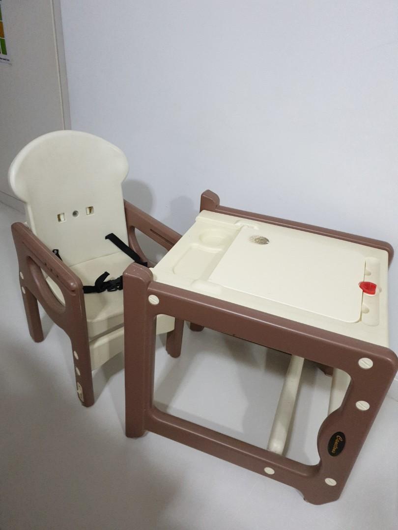Canetons Convertible High Chair Table Set, Furniture, Tables & Chairs ...