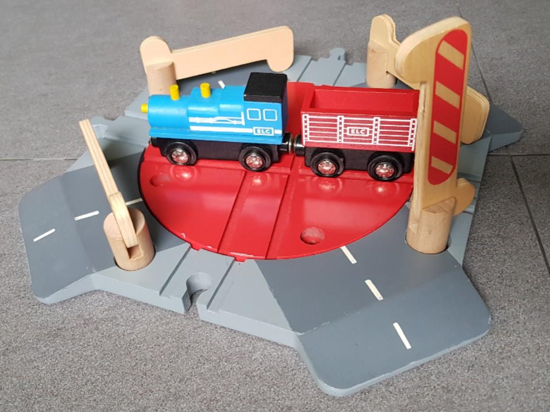 ELC Wood Train station and crane set, Hobbies & Toys, Toys & Games on ...