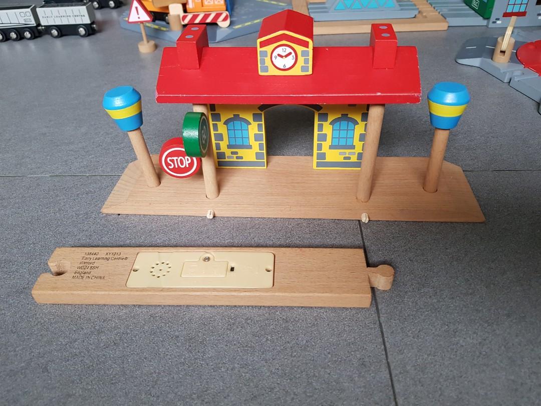 ELC Wood Train station and crane set, Hobbies & Toys, Toys & Games on ...