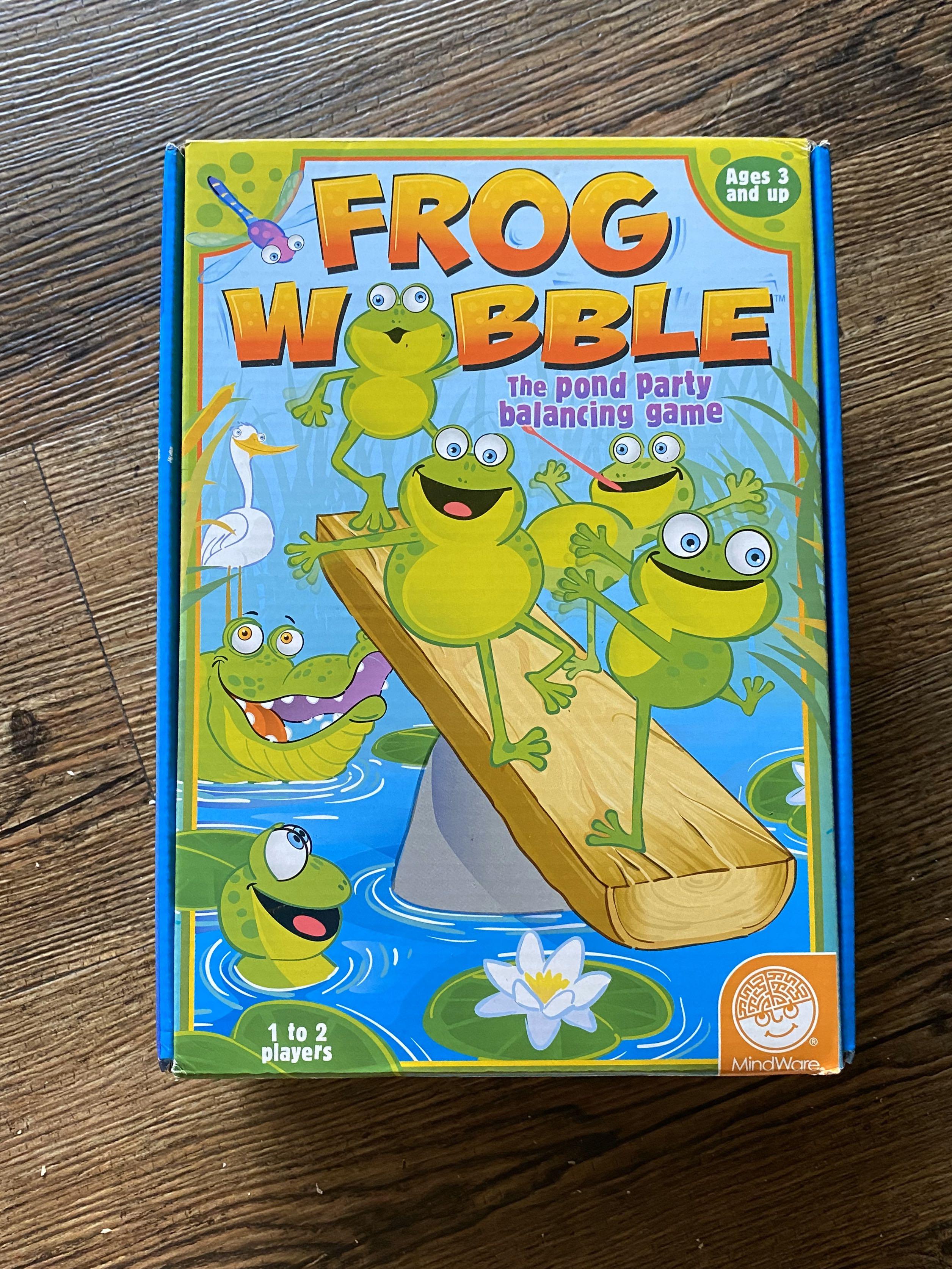 Frog Wobble Game (chunky solid wood game pieces), Hobbies & Toys, Toys ...