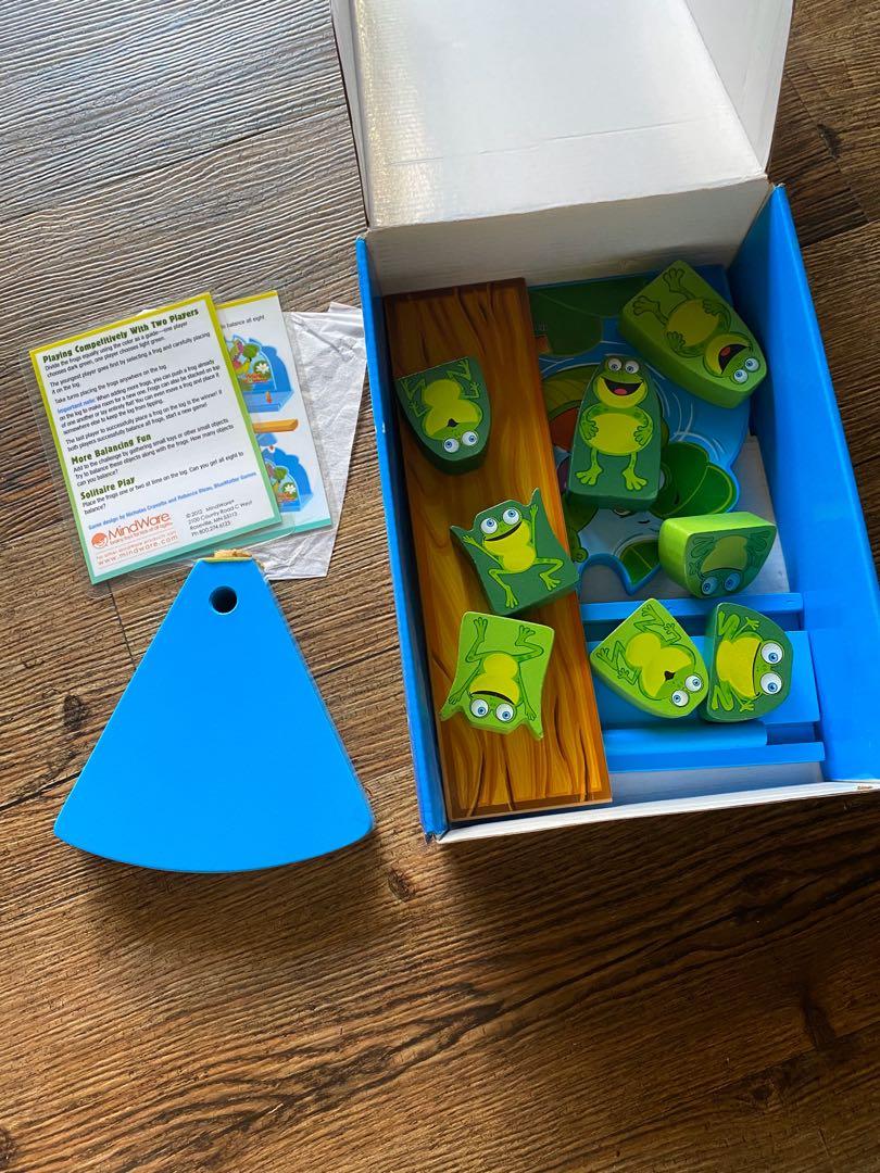 Frog Wobble Game (chunky solid wood game pieces), Hobbies & Toys, Toys ...