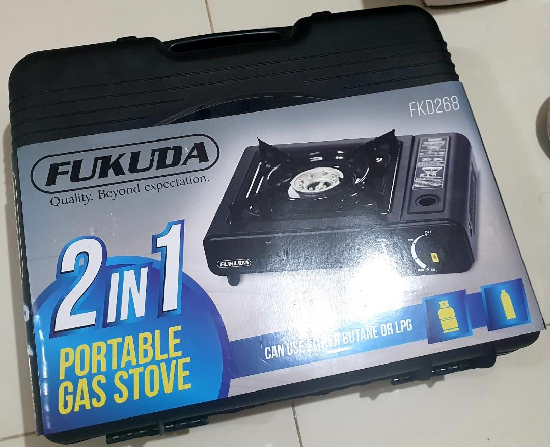 Fukuda 2in1 Portable Gas Stove, Furniture & Home Living, Kitchenware ...