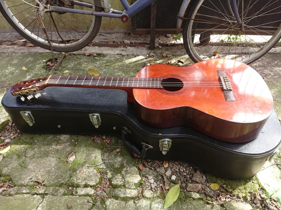 Gitar Langka Nippon Gakki G-55A Yamaha Vintage Guitar Made in Japan 1970s, Musik & Media, Alat ...