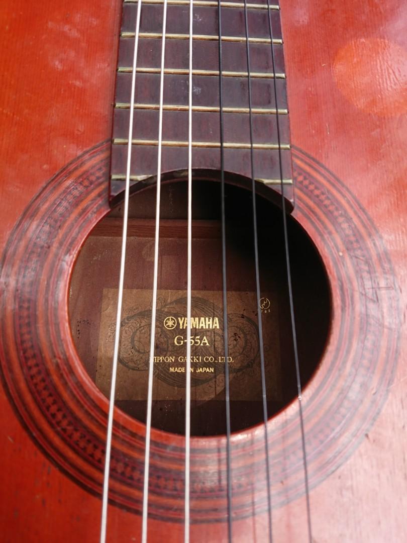 Gitar Langka Nippon Gakki G-55A Yamaha Vintage Guitar Made in Japan 1970s, Musik & Media, Alat ...