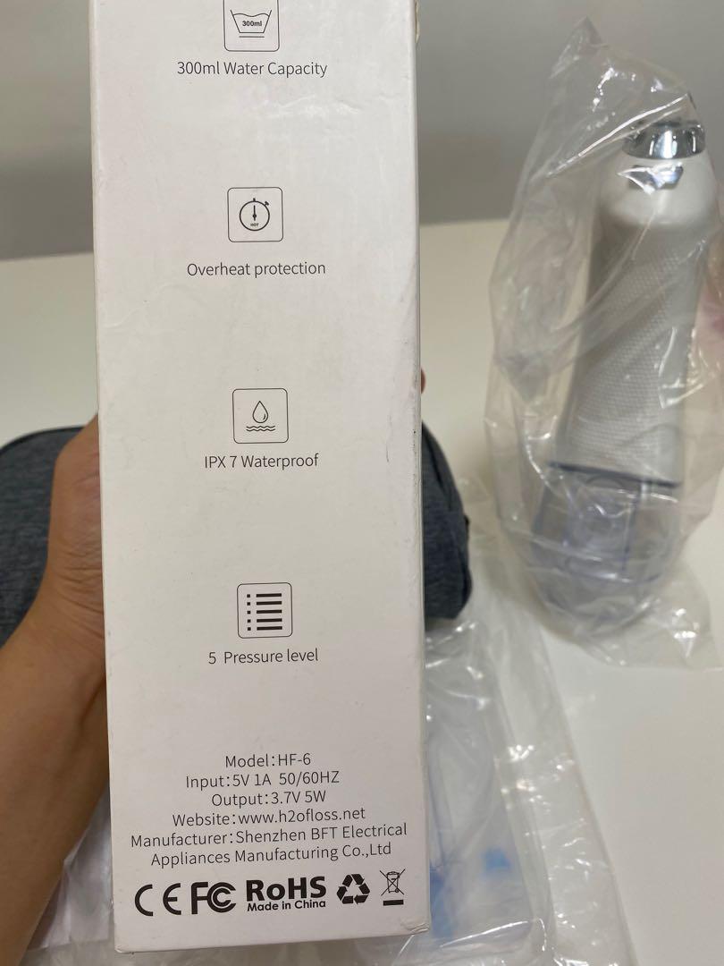 H20 floss cordless oral irrigator, Health & Nutrition, Health ...
