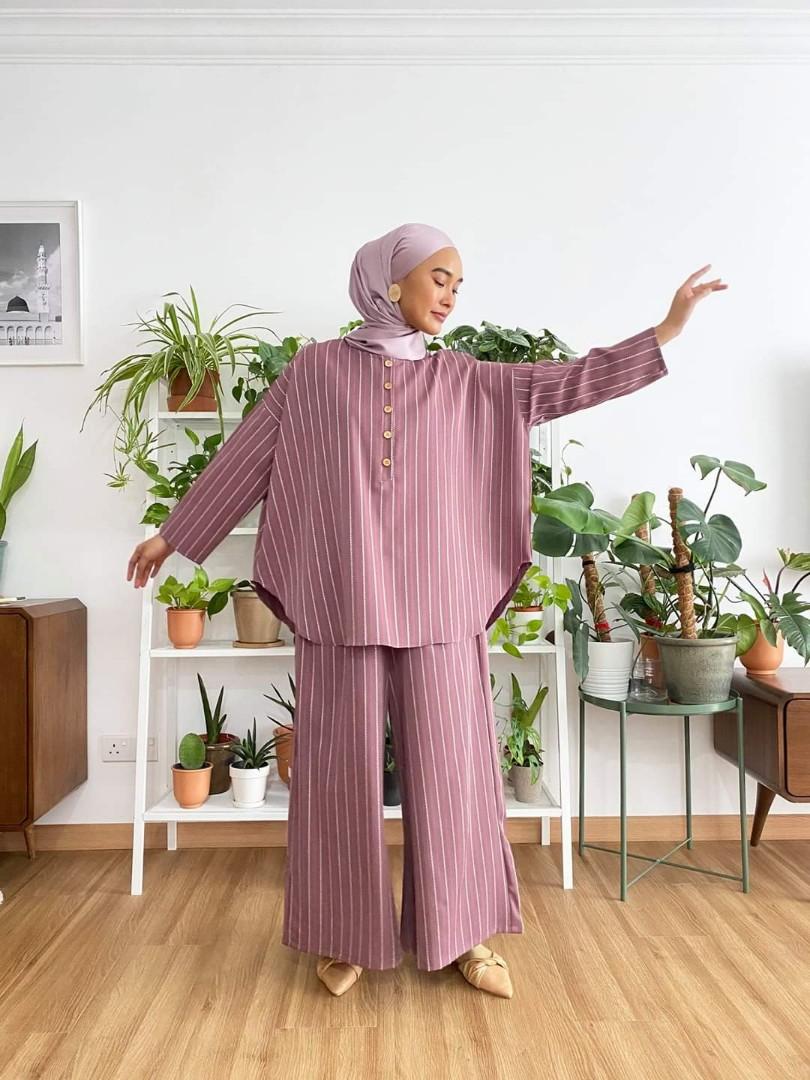 HANI BAGGY TOP baju set office hanii melayu, Women's Fashion, Muslimah ...