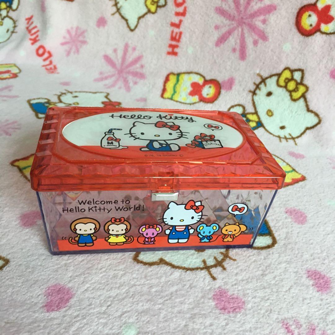 Hello Kitty Acrylic Storage Box Container, Hobbies & Toys, Stationery ...