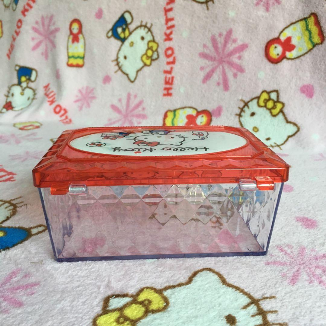 Hello Kitty Acrylic Storage Box Container, Hobbies & Toys, Stationery ...