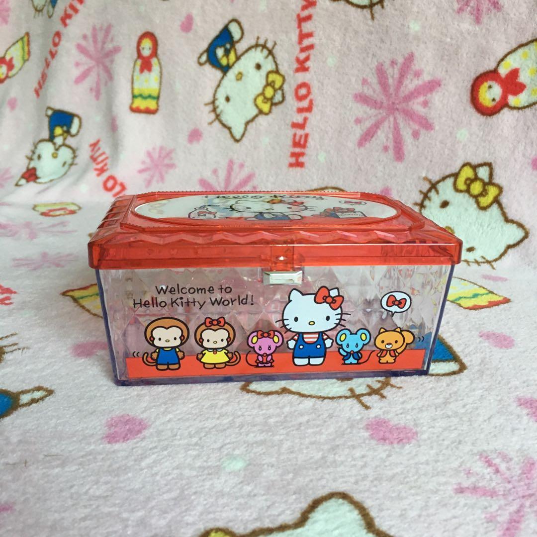 Hello Kitty Acrylic Storage Box Container, Hobbies & Toys, Stationery ...
