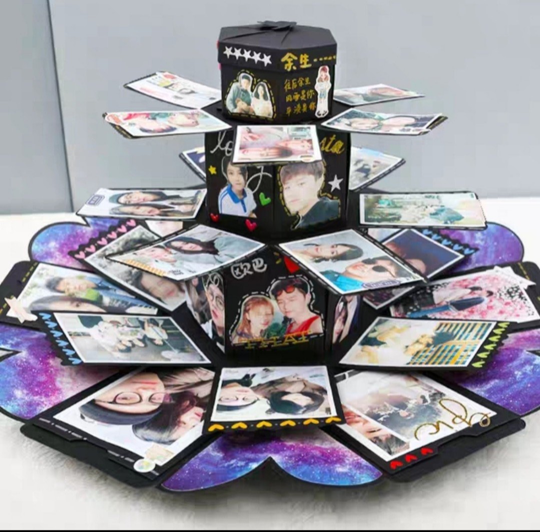 Hexagon tower explosion box (assembled), Furniture & Home Living, Home ...