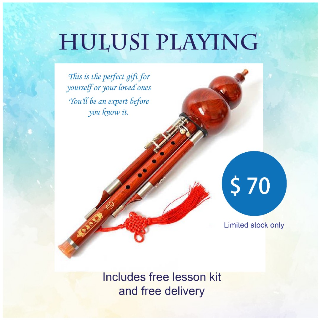 Hulusi Instrument with FREE lesson kit & delivery, Hobbies & Toys ...